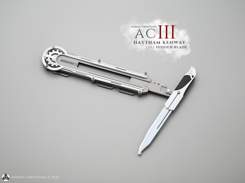V2 Assassin's AC III Haytham Kenway LEFT Arm Pivot Hidden Blade ...